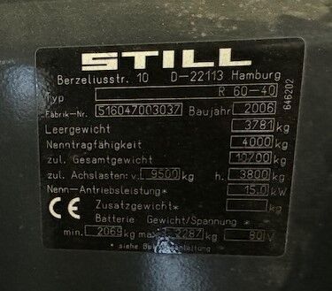 Still R 60-40 viljuškar na tri točka