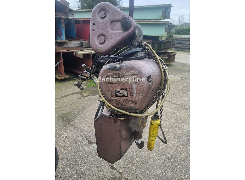 GIS electric chain hoist 1500 kg jednošinska dizalica