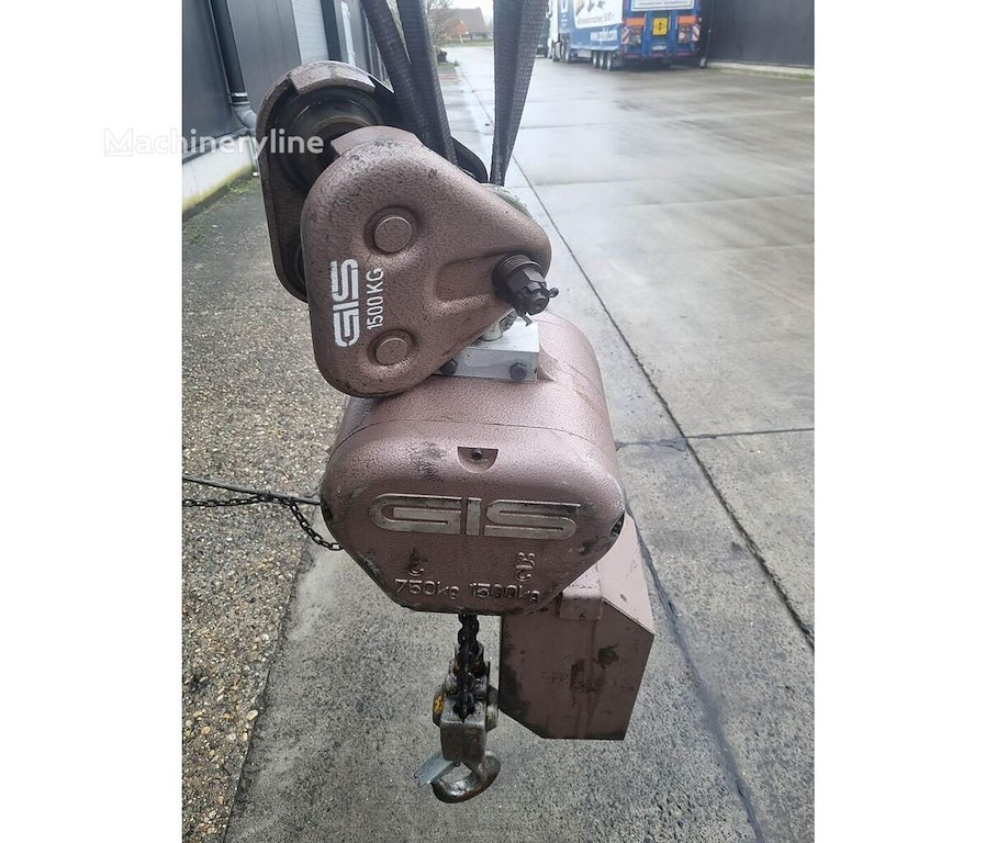 GIS electric chain hoist 1500 kg jednošinska dizalica