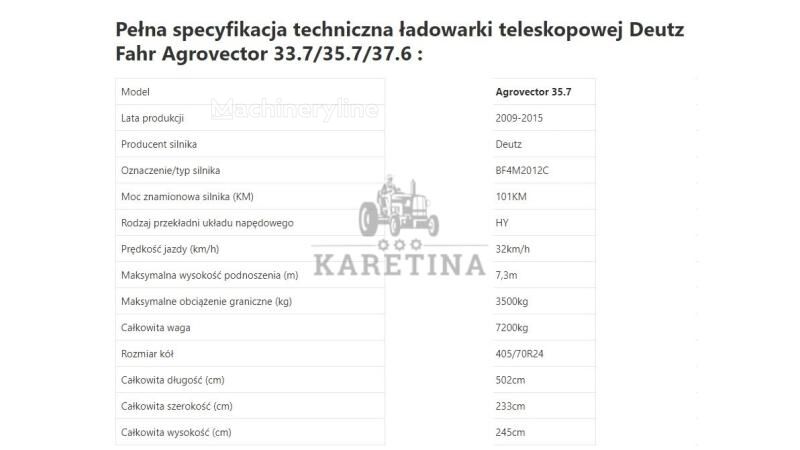 Menjač za Deutz-Fahr Agrovector 35.7 [CZĘŚCI MECHANICZNE] teleskopskog utovarivača