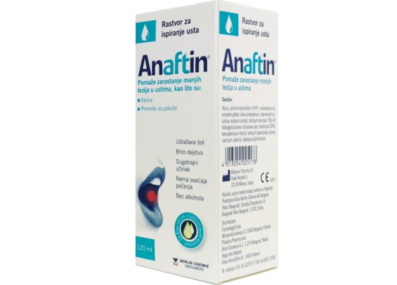 ANAFTIN® RASTVOR ZA ISPIRANJE USTA 120 ML