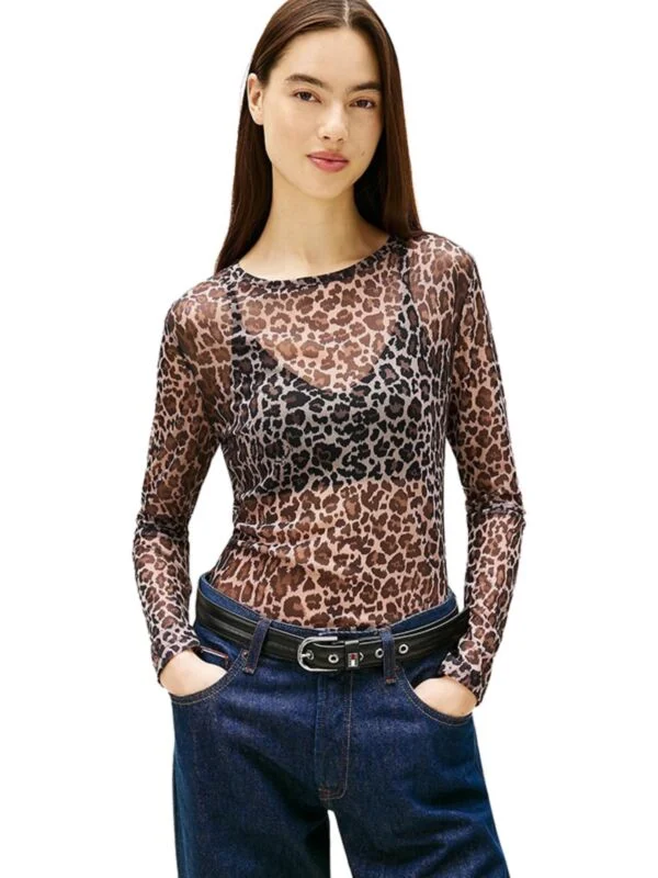 Tommy Hilfiger - Leopard print ženska majica