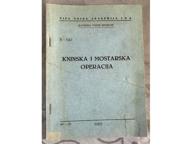 Kninska i Mostarska operacija