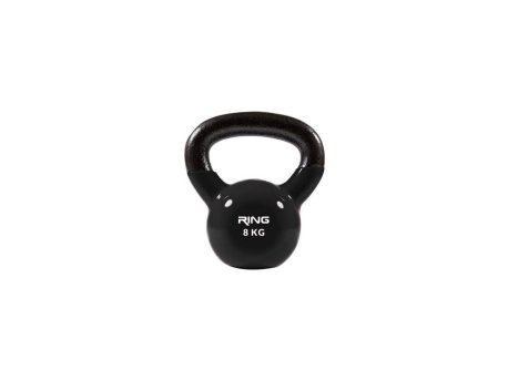 RING RING Kettlebell metal vinyl 8kg crni RX DB2174-8 black
