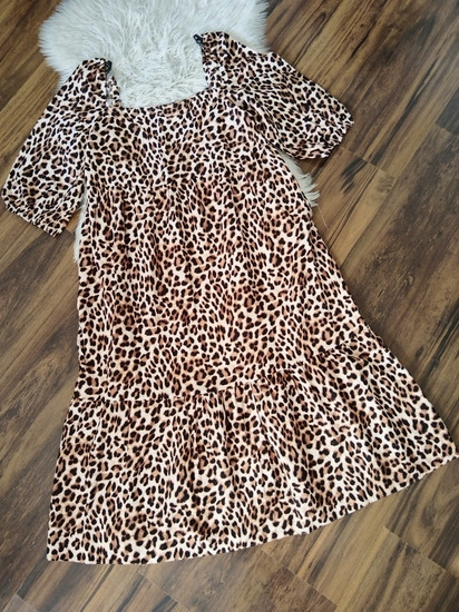 Primark, midi haljina sa leopard dezenom