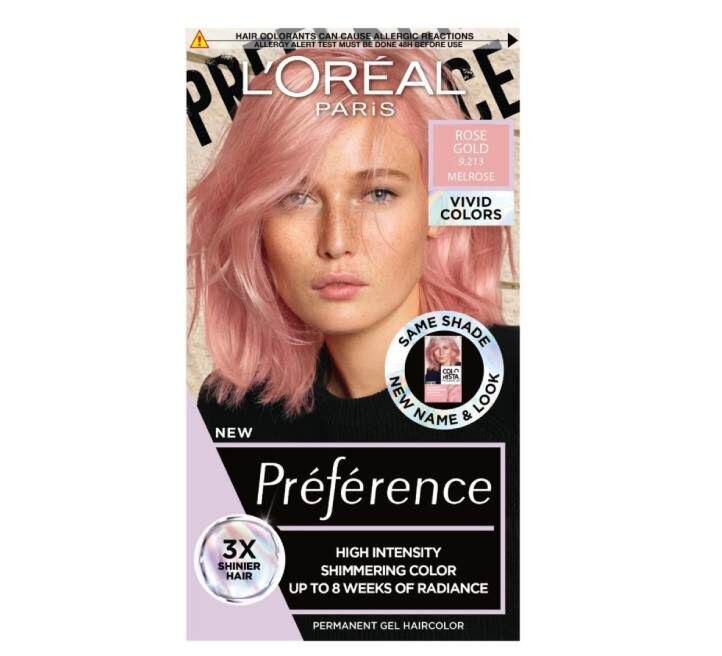 L'OREAL PARIS PREFERENCE VIVIDS 9.213 BOJA ZA KOSU - ROSE GOLD