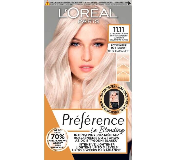 L'OREAL PARIS PREFERENCE BOJA ZA KOSU - BR.11.11 ULTRA LIGHT COOL CRYSTAL BLONDE