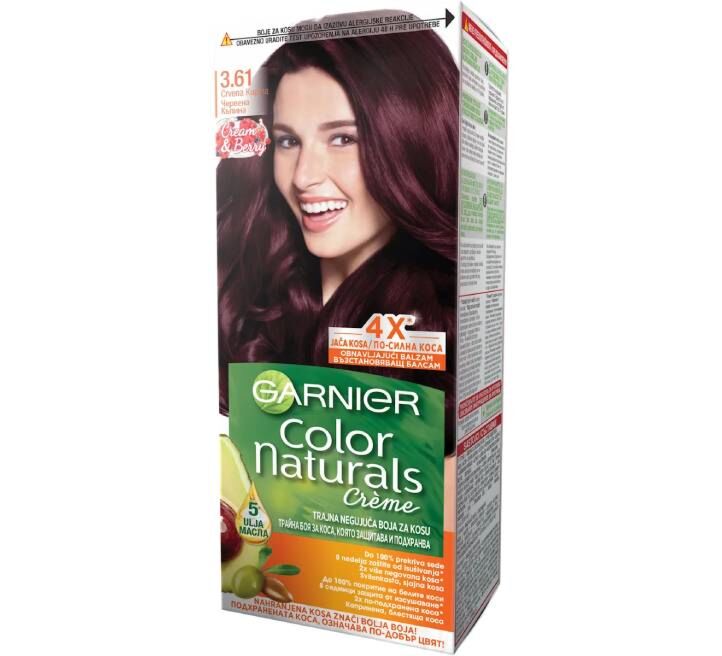 GARNIER COLOR NATURALS BOJA ZA KOSU - 3.61 CRVENA KUPINA