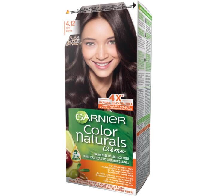 Garnier Color Naturals Boja za kosu - 4.12 Braon