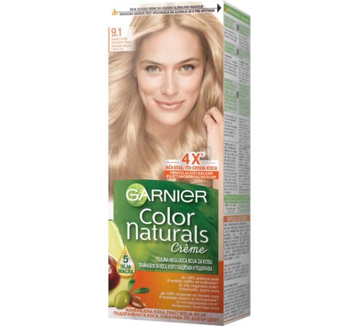 Garnier Color Naturals Boja za kosu - 9.1 Izrazito svetlo pepeljasto plava