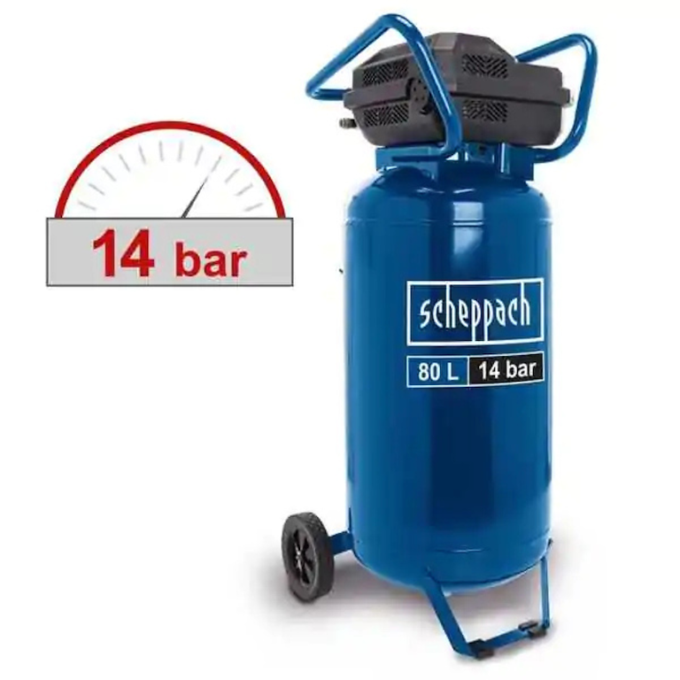 Scheppach – Vertikalni kompresor za vazduh HC85V, 80l, 14bar, 5906151901 – 38717