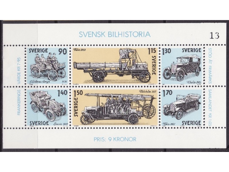 Švedska 1980. - Bl stari automobili
