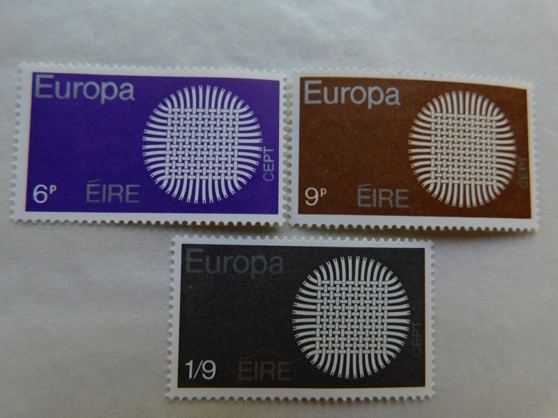 IRSKA EUROPA 1970 KOMPLET ČISTA SERIJA