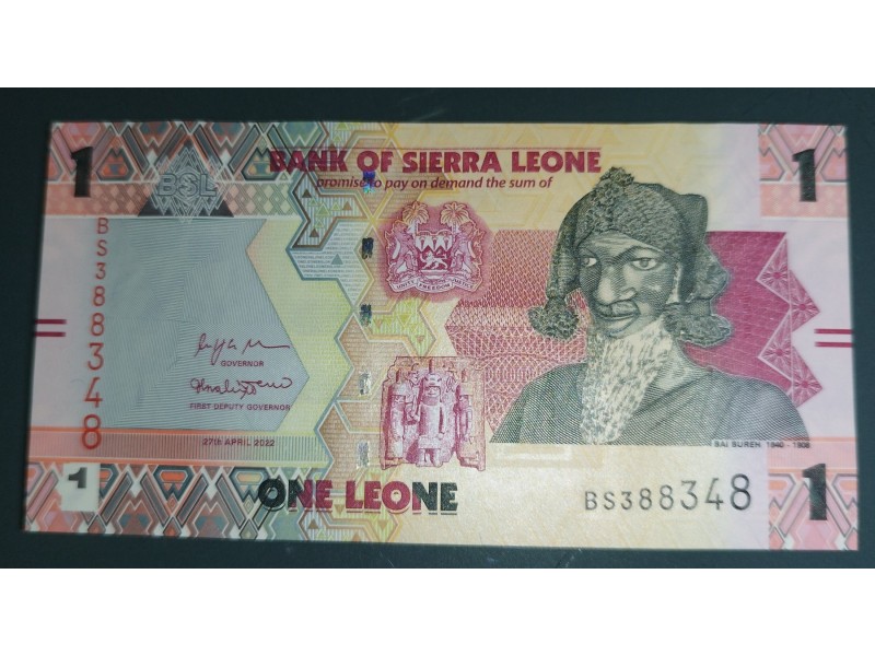 D33 1 leone Sijera Leone 2022 UNC