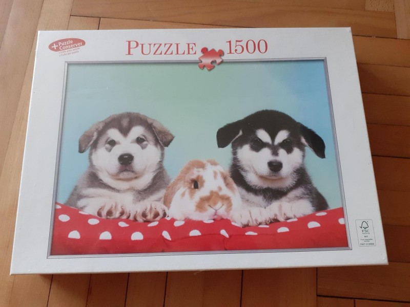Puzzle ŽIVOTINJSKA PORODICA 1500 kom NOVO