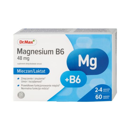 Dr. Max Magnezijum B6 48 mg Lactate 60 tableta