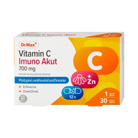Dr. Max Vitamin C Imuno akut 700mg, 30 kapsula