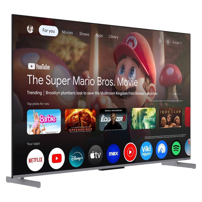 Televizor TESLA G55S949GUS/QLED/55"/4K/Smart/Google TV/siva