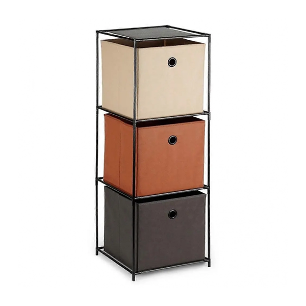 Metalna polica sa 3 korpe 34,5x34,5x100cm Vilde 568099