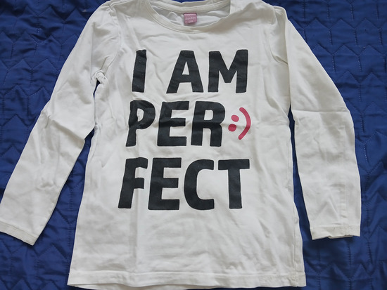 Dopodopo "I am perfect" bela majica, 116