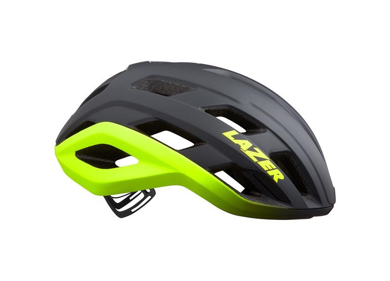 *KACIGA BICIKLISTIČKA LAZER STRADA KC CE-CPSC MATTE DARK GREY FLASH YELLOW (M)