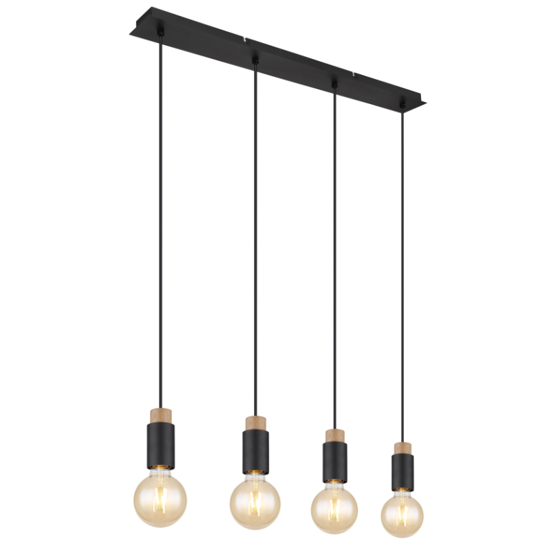 VISILICA MATTI DRVO/CRNA 54045-4H GLOBO LIGHTING