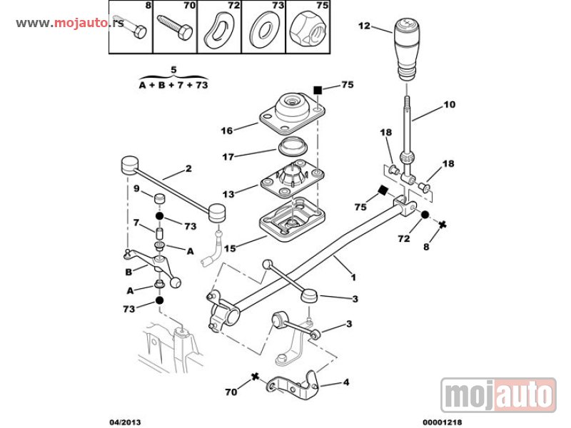Citroen Berlingo Poluge Menjaca SET 96- NOVO