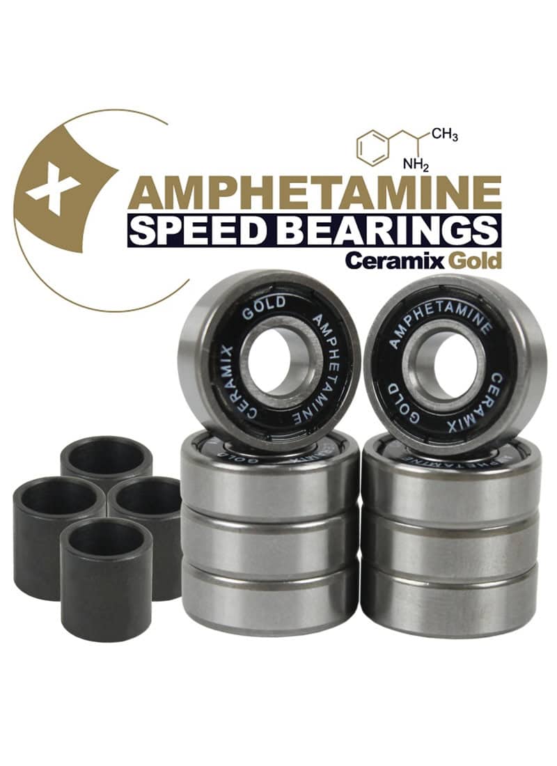 Amphetamine Bearings Skateboard Ceramics gold