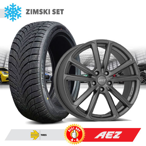 215/65 R17 SET Z MOMO + AEZ TIOGA GRAF MATT 5/108