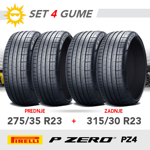 275/35 R23x2 + 315/30 R23x2 * PIRELLI PZ4 -SET 4 GUME
