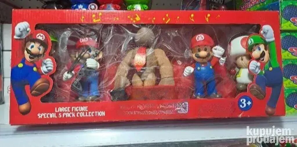 Super Mario set 5u1 sa velikim figuricama Super Mario družina! Set
