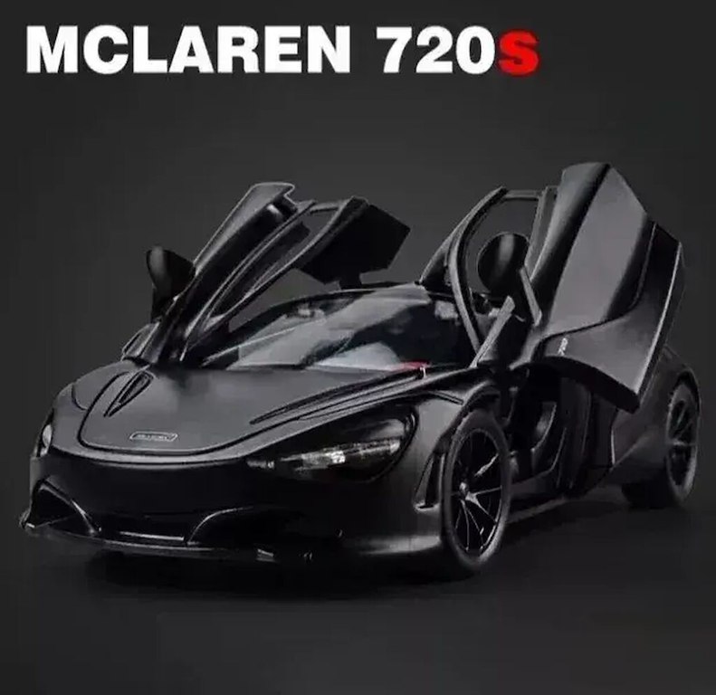 McLaren 720S Metalni Muzički Auto - Crni Definitivno igračka koja