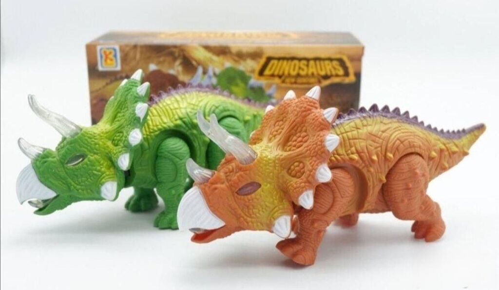 Robot Triceratops muzička igračka – Braon      Dinosaur robot