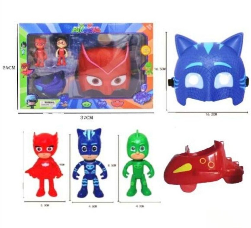 Owlette set sa vozilom, maskom i 2 figure PJ Masks 1714.0