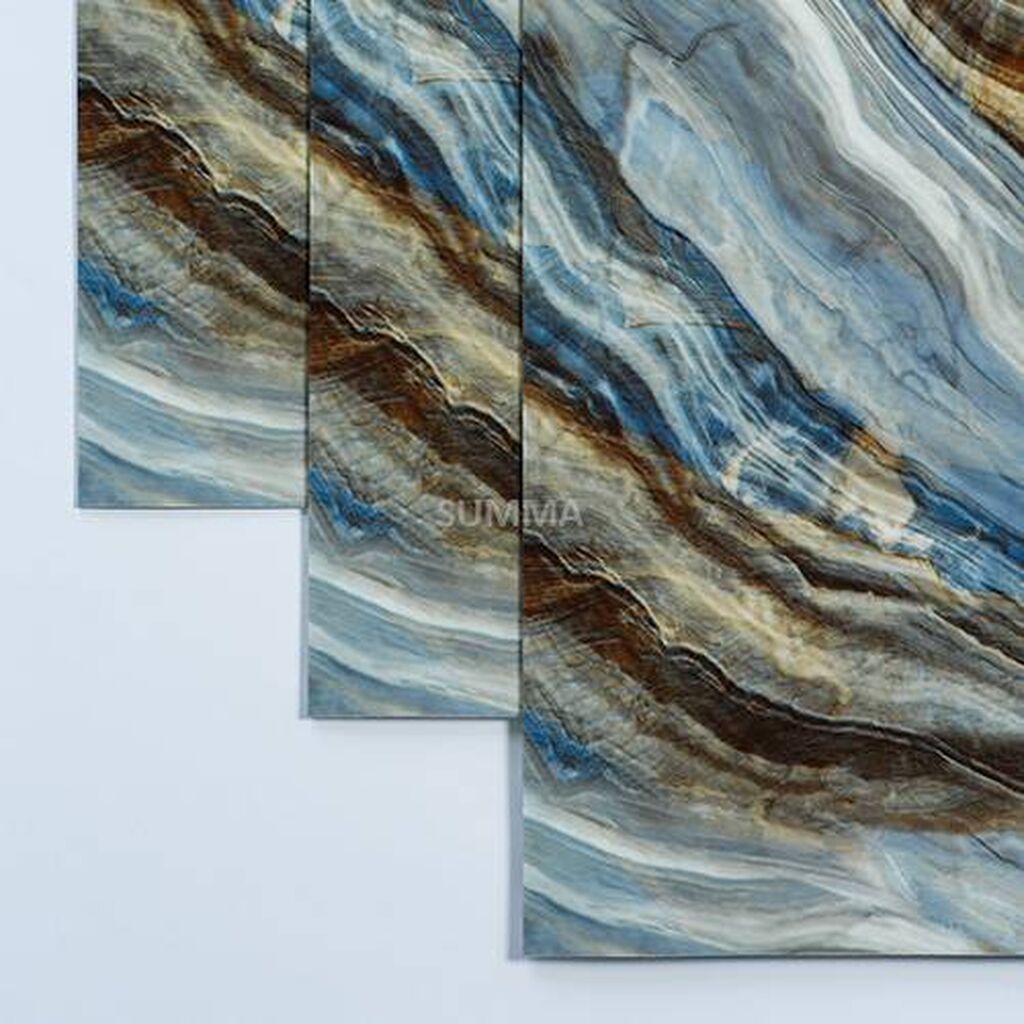 3D tapete Lava granit su jedan od upečatljivijih modela. Kombinacija