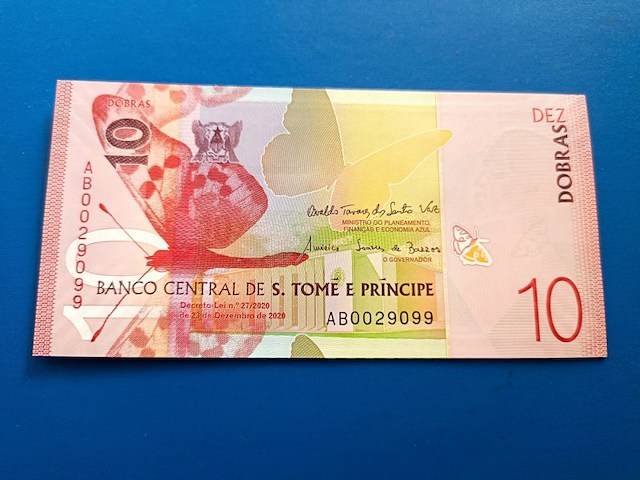 Sao Tome e Principe 10 dobras 2020 UNC
