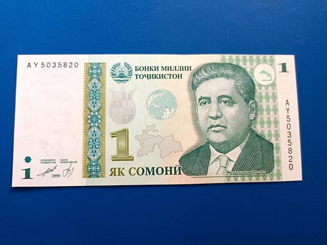Tadžikistan 1 somoni 1999 UNC