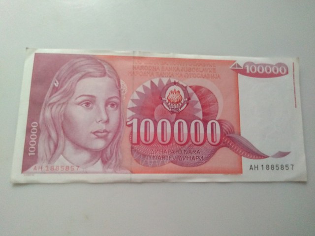 100 000 Dinara 1989.