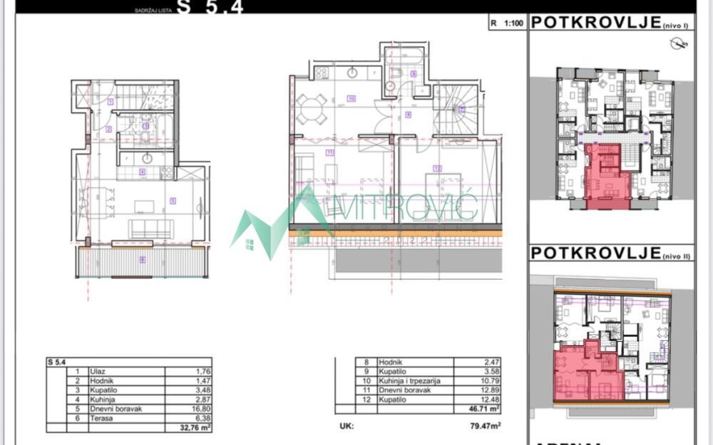 Trosoban stan na prodaju, 79m2, 152.000€