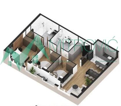 Troiposoban stan na prodaju, 95m2, 176.130€