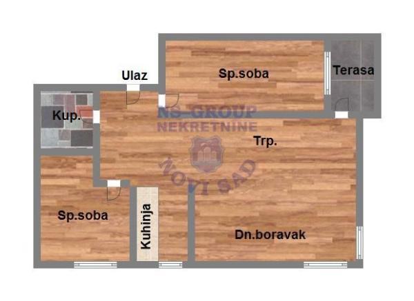 Dvoiposoban stan na prodaju, 50m2, 100.810€