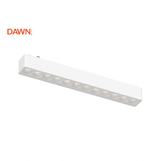 MAGNETIC SLIM SVETILJKA LED26 - 12T 12W 3000K 24° 48V DC BELA
