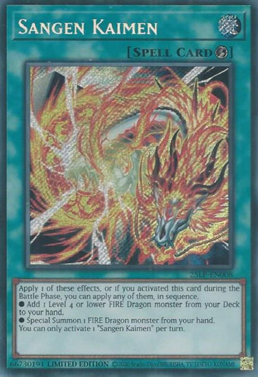 Sangen Kaimen - 25LP-EN008-SCR - (V.1 - Secret Rare) 1st Edition