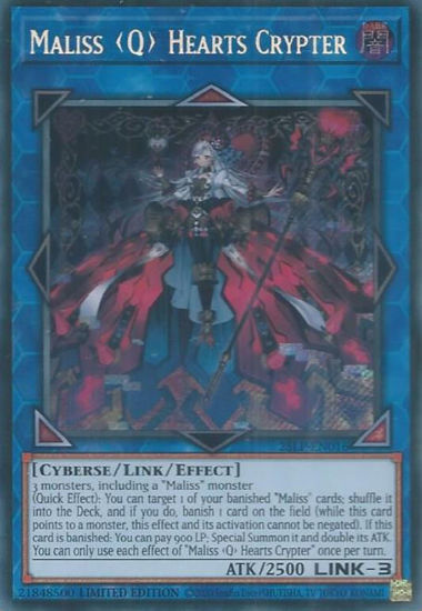 Maliss Q Hearts Crypter - 25LP-EN016-SCR - (V.1 - Secret Rare) 1st Edition