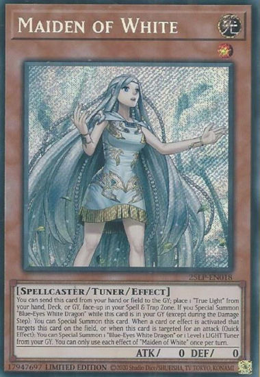 Maiden of White - 25LP-EN018-SCR - (V.1 - Secret Rare) 1st Edition