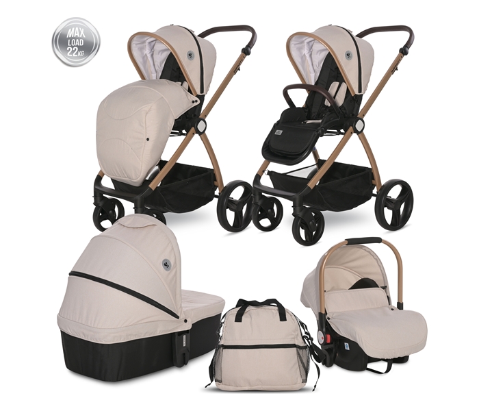 LORELLI KOLICA ZA BEBE 3u1 INFINITY - BEIGE SAND