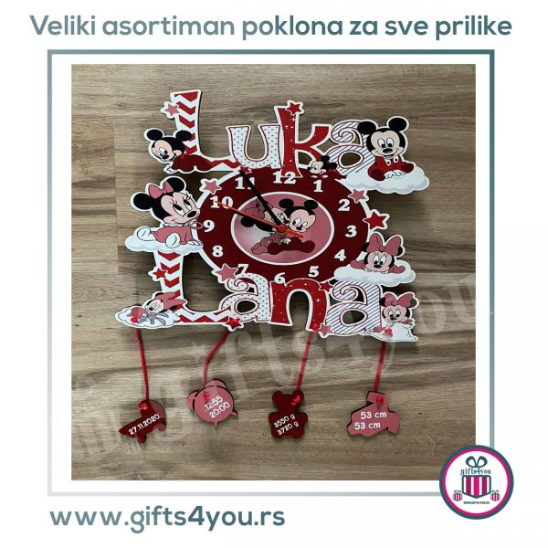 Dečiji sat - Baby Mickey i Minnie