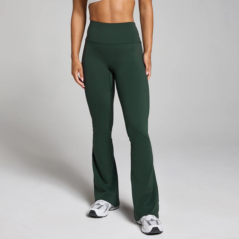 MP Women's Tempo Flared Leggings − ženske helanke − tamnosmaragdne