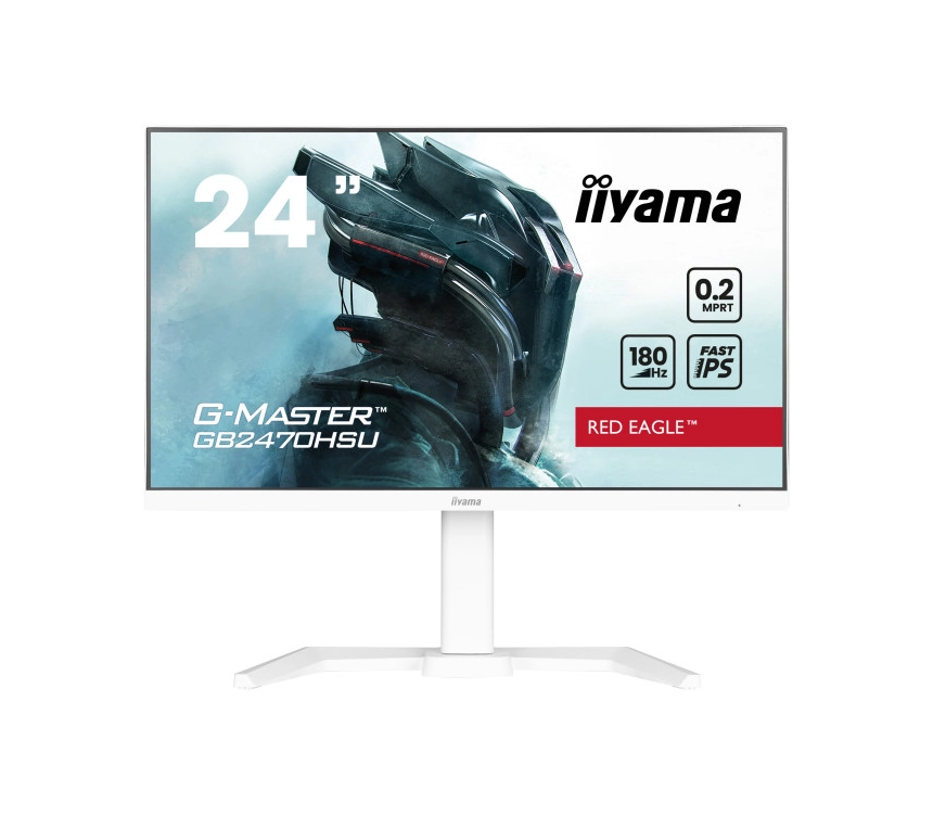 Monitor 23.8" Iiyama GB2470HSU-W6 IPS 1920x1080/180Hz/0.2ms/HDMIDP/USB/zvučnici