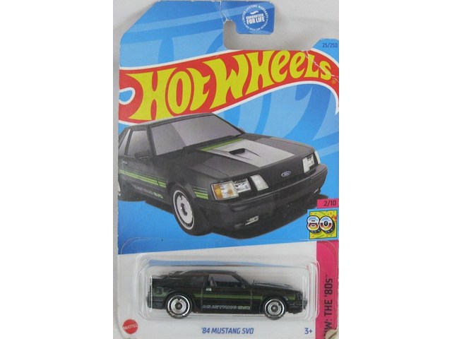 hot wheels ford mustang `84 SVO